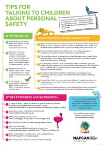 Tips for talking to children about personal safety - NAPCAN