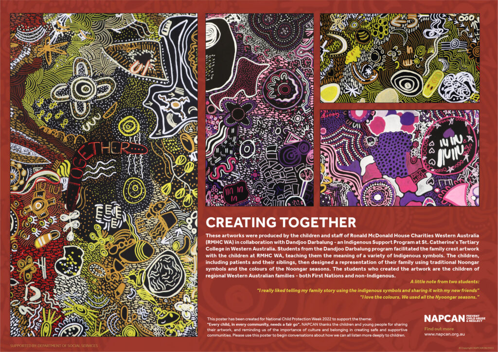 National Child Protection Week 2022 Poster - Indigenous - NAPCAN