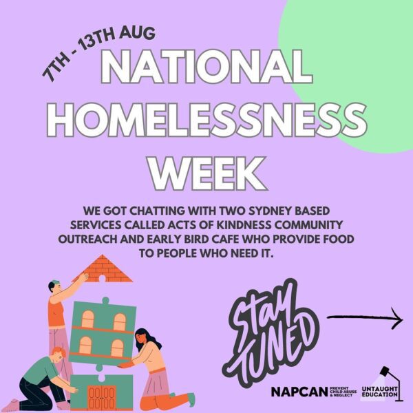 Talking about youth homelessness this National Homelessness Week - NAPCAN